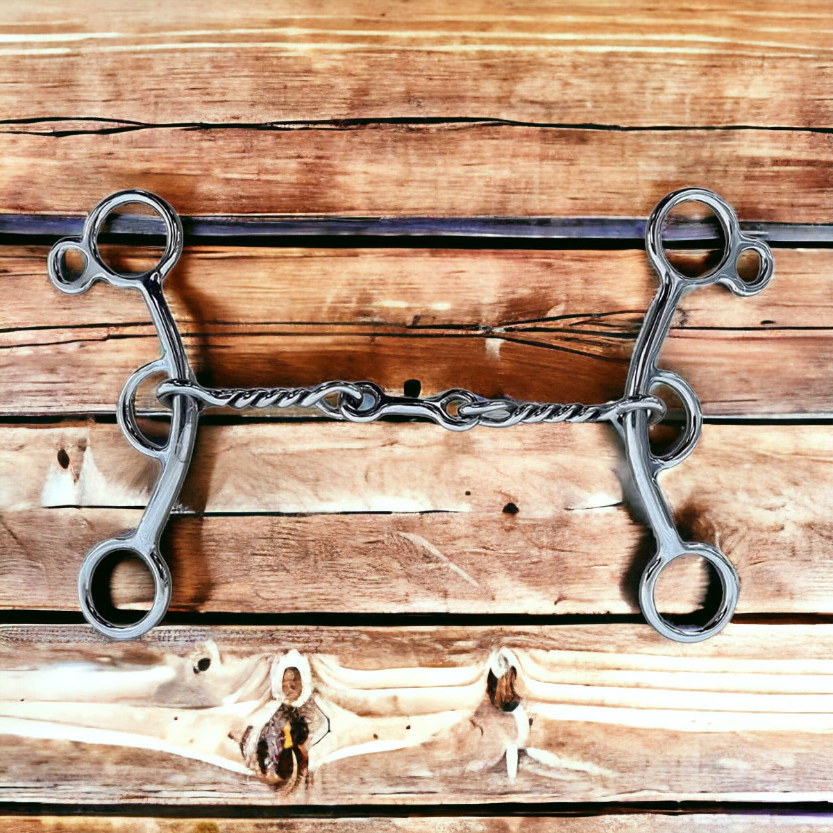 Western Style Stainless Steel Horse Bit - Dog Bone Design